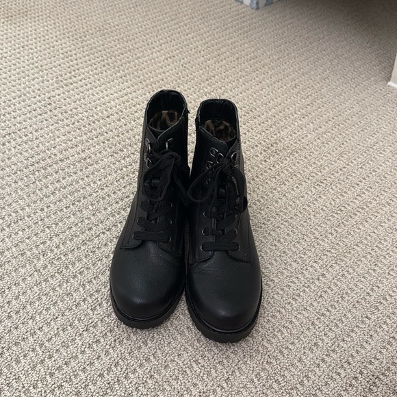 Kelly & Katie | Shoes | Kelly Katie Black Combat Style Boot | Poshmark